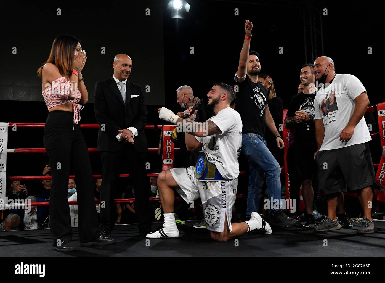 Francesco Versaci vs Mattia Faraoni during the Light Heavyweight ...