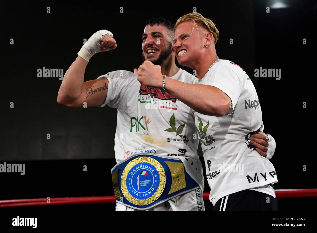 Francesco Versaci vs Mattia Faraoni during the Light Heavyweight ...