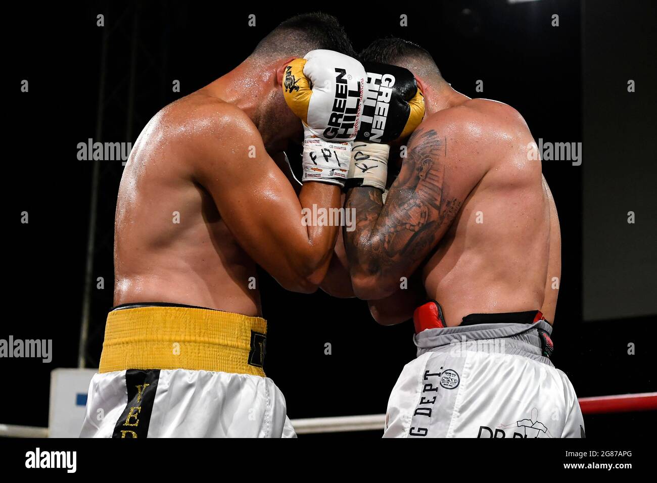 Ladispoli, Italy. 17th July, 2021. Francesco Versaci vs Mattia Faraoni ...
