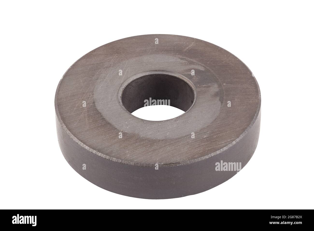 ring permanent magnet isolated on white background - part of electrical ...