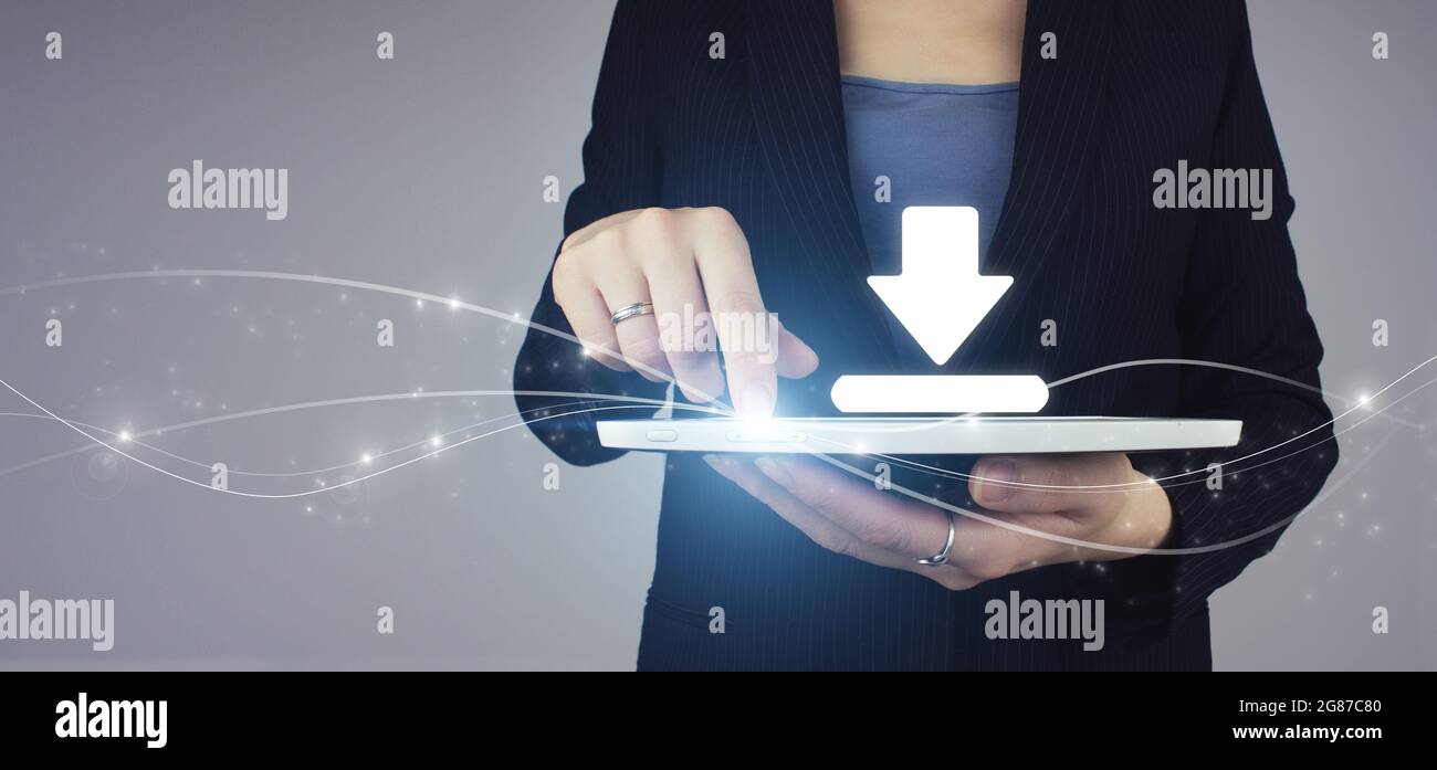 Download in progress screen hi-res stock photography and images - Alamy