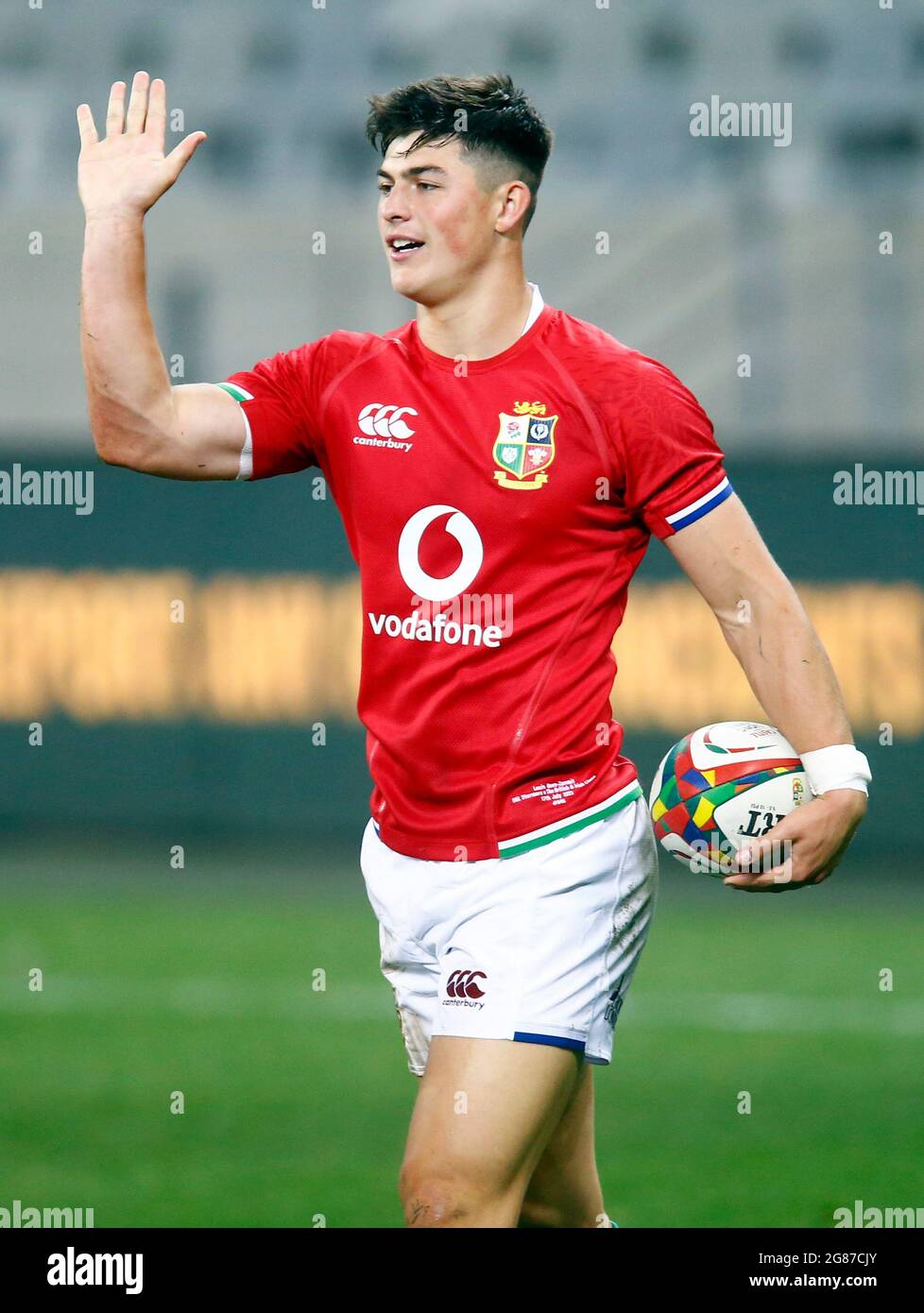 British & Irish Lions' Louis Rees-Zammit during the Castle Lager Lions ...