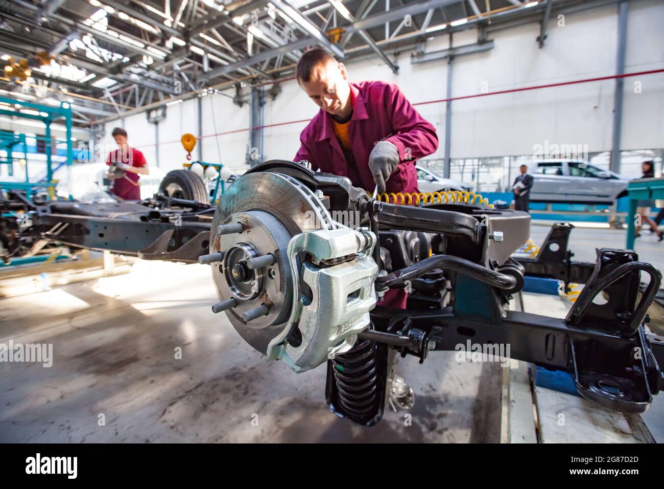 Kostanay,Kazakhstan,May14,2012:Saryarkaavtoprom auto-building plant ...