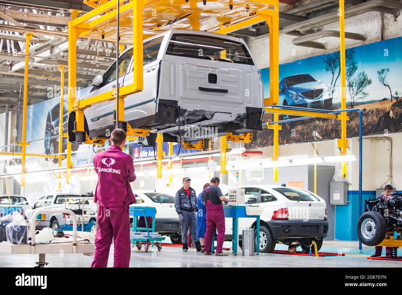 Kostanay,Kazakhstan,May14,2012:Saryarkaavtoprom auto-building plant ...