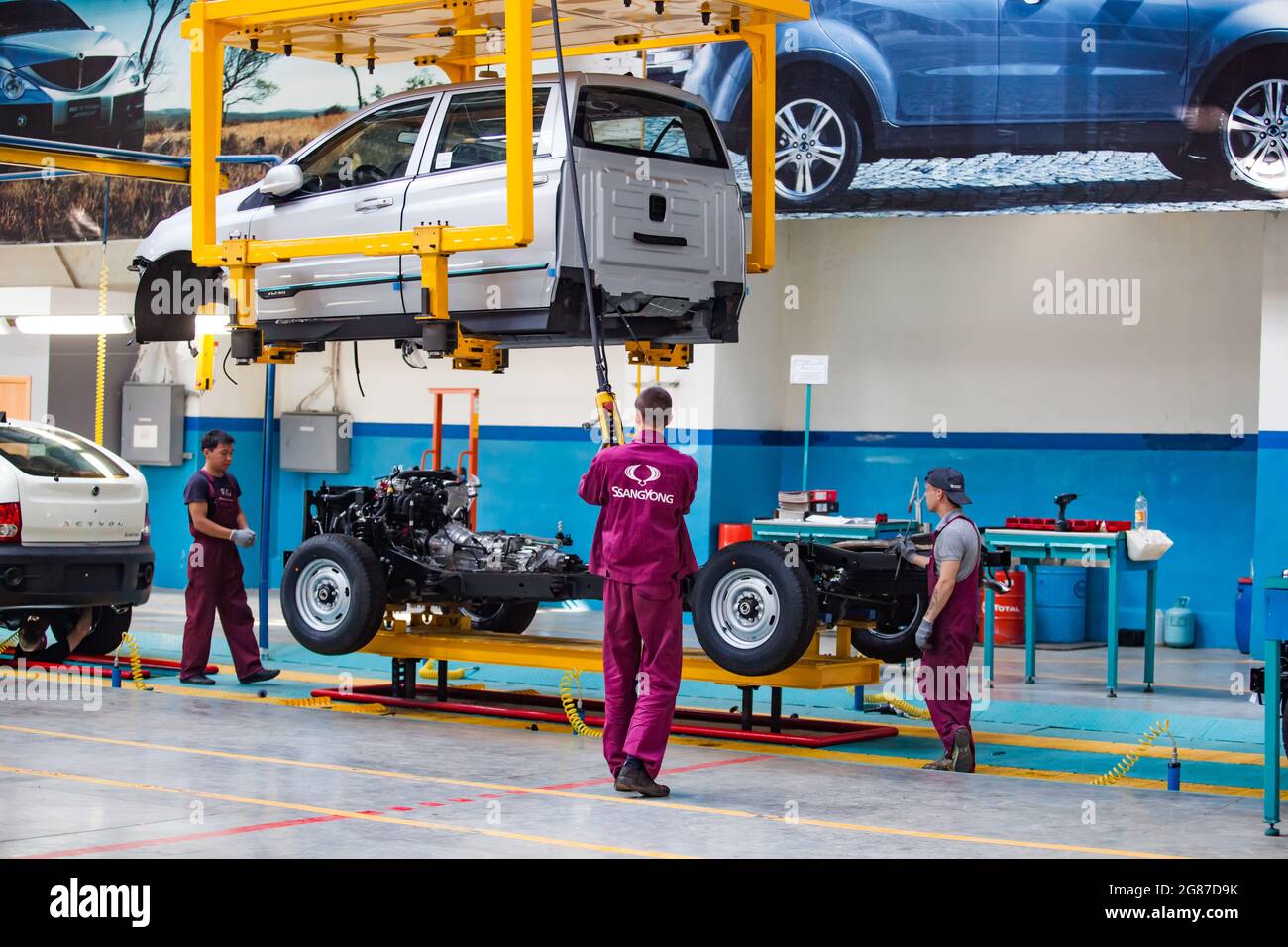 Kostanay,Kazakhstan,May14,2012:SaryArkaAvtoprom auto-building plant ...