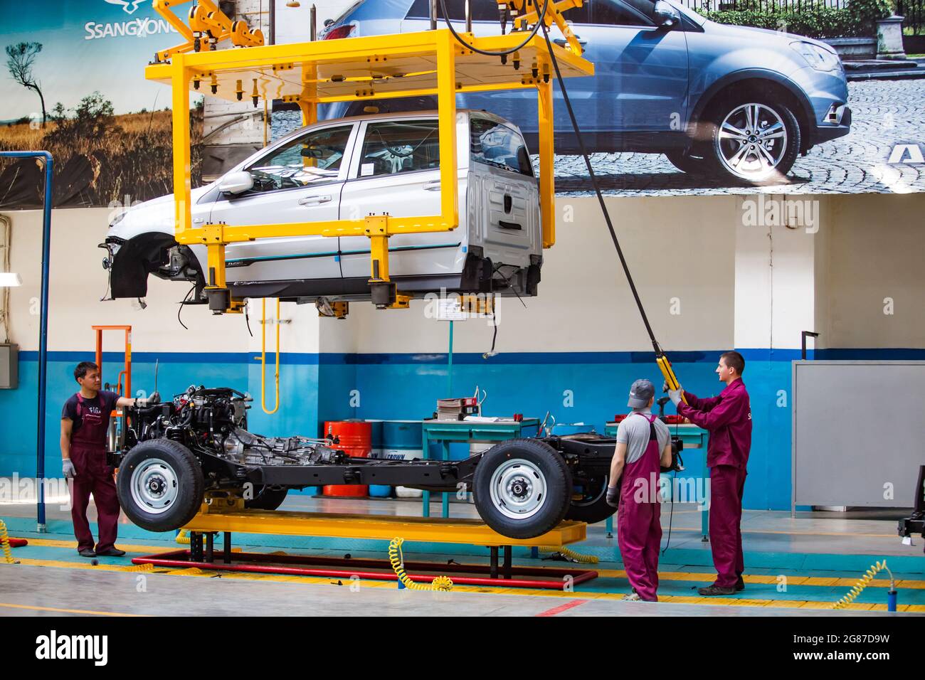 Kostanay,Kazakhstan,May14,2012:Saryarkaavtoprom auto-building plant ...