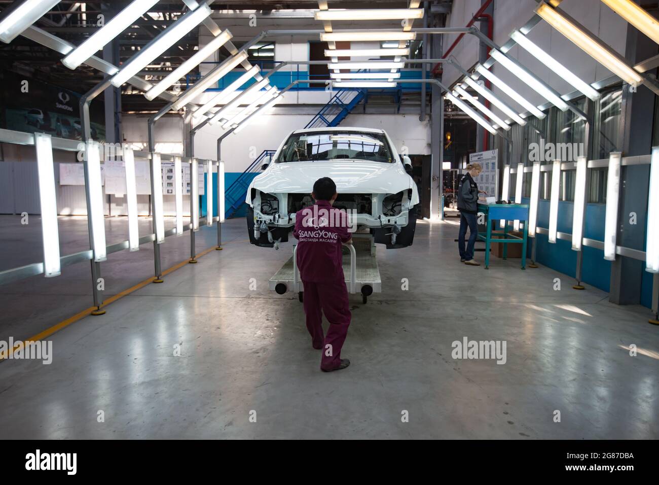 Kostanay,Kazakhstan,May14,2012:Saryarkaavtoprom auto-building plant ...