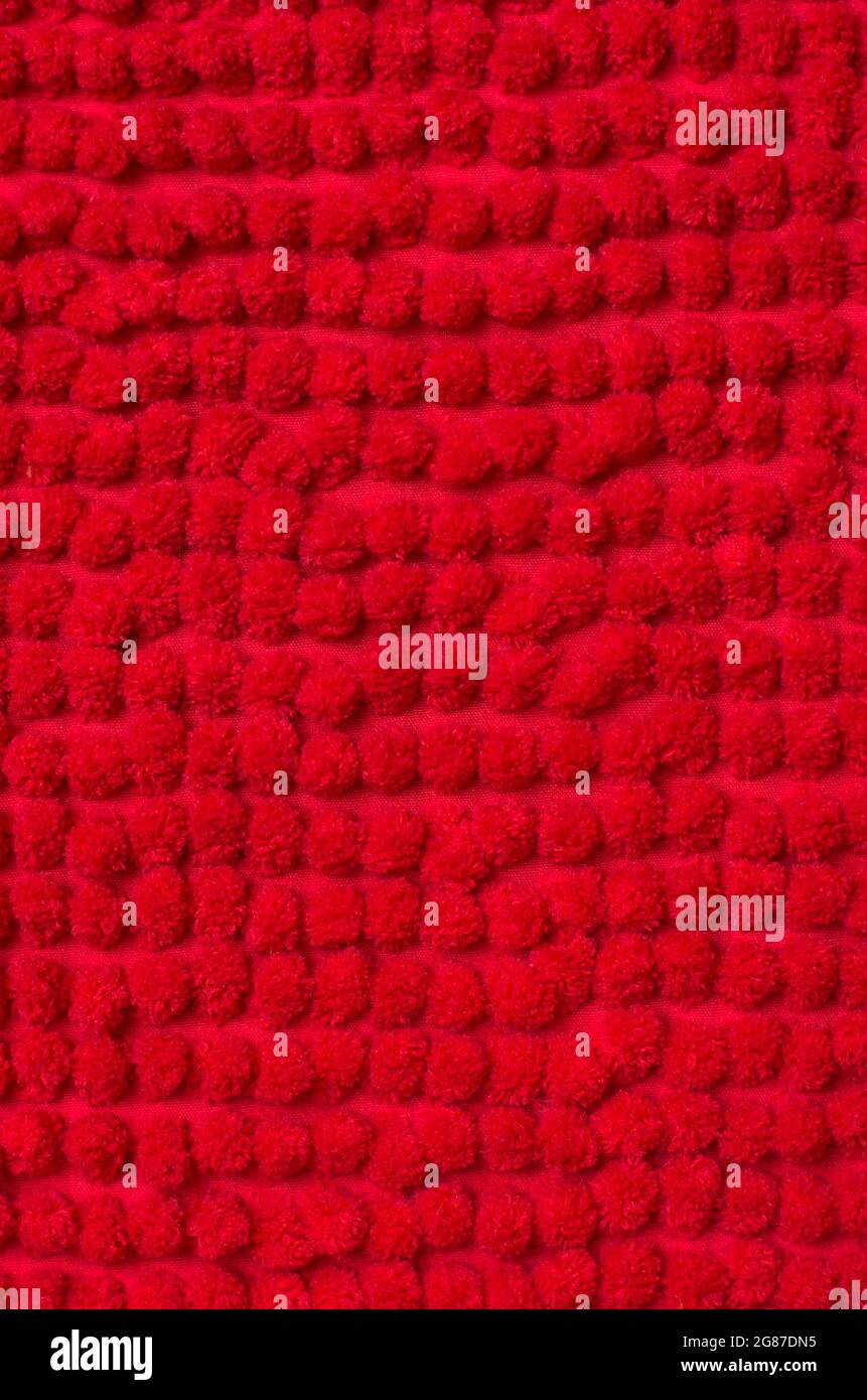 Red background from material close-up. Fabric texture as background ...