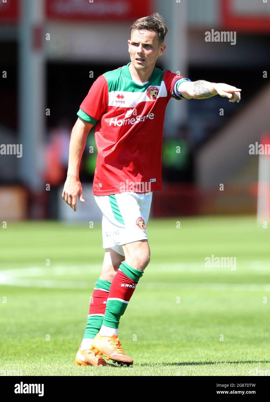 Walsall’s Liam Kinsella in action during during during the pre-season ...
