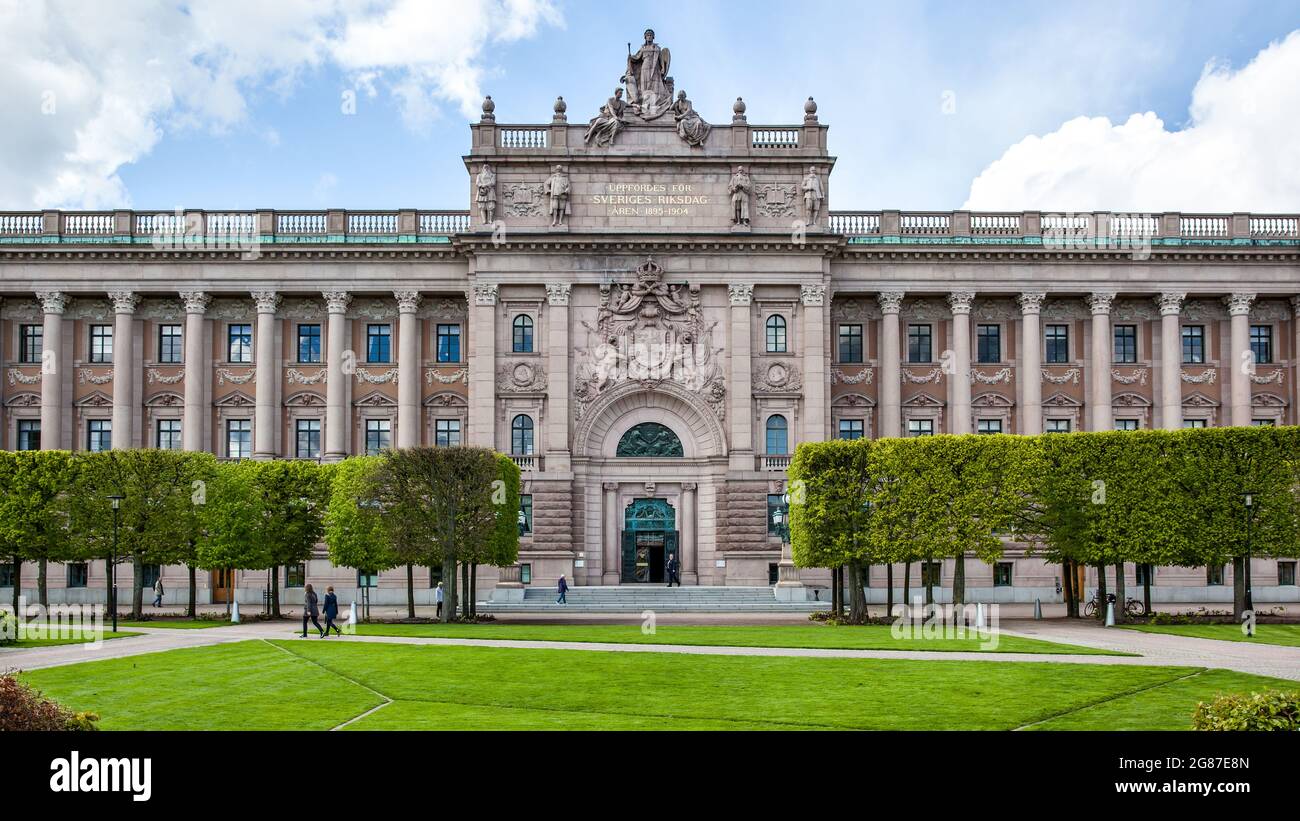 Stockholm, Sweden - May 20, 2015: Parliament of Sweden (Sveriges ...