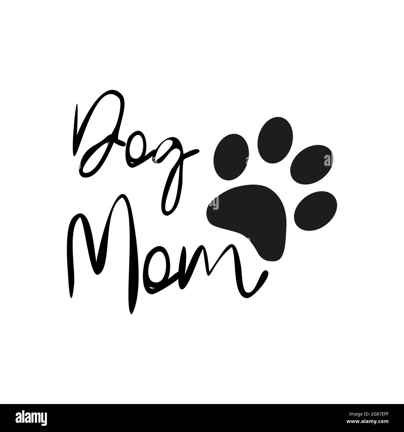 best dog mom ever, typography lettering design, printing for t shirt ...
