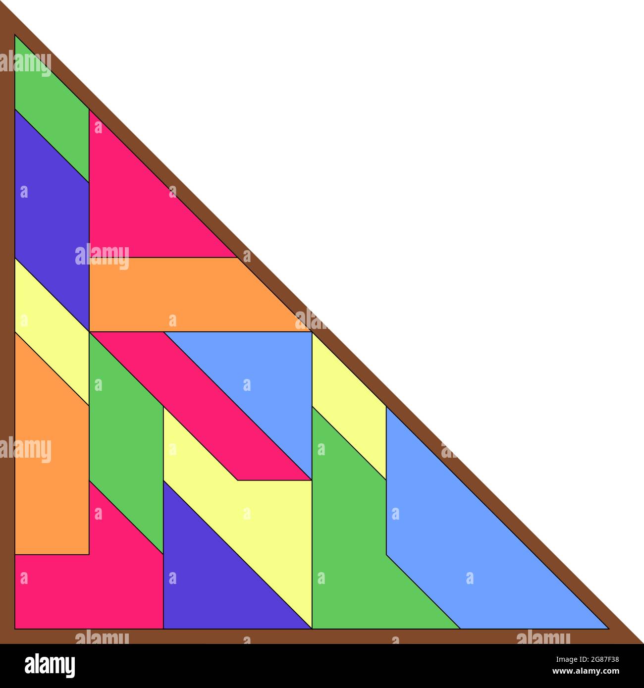 Game Brick Tetris Template on White Background Cubes. Multicolored ...