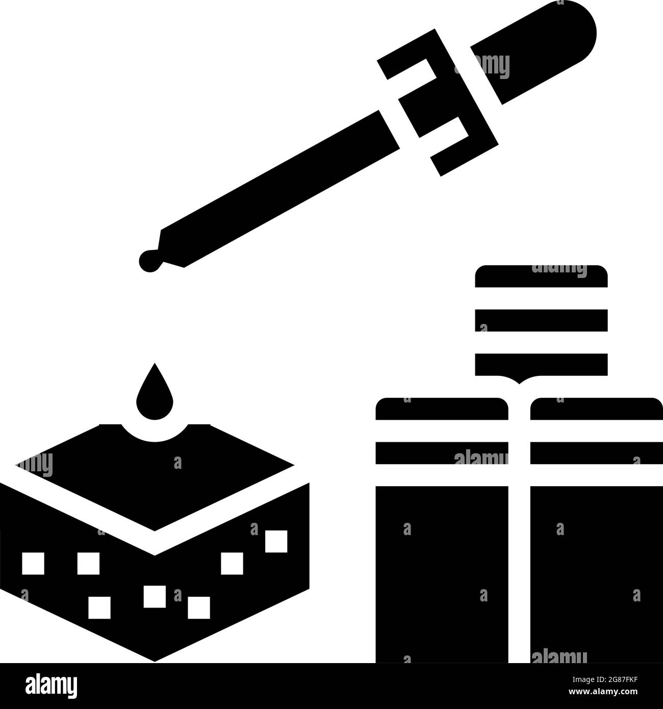chemical pesticides soil glyph icon vector illustration Stock Vector ...