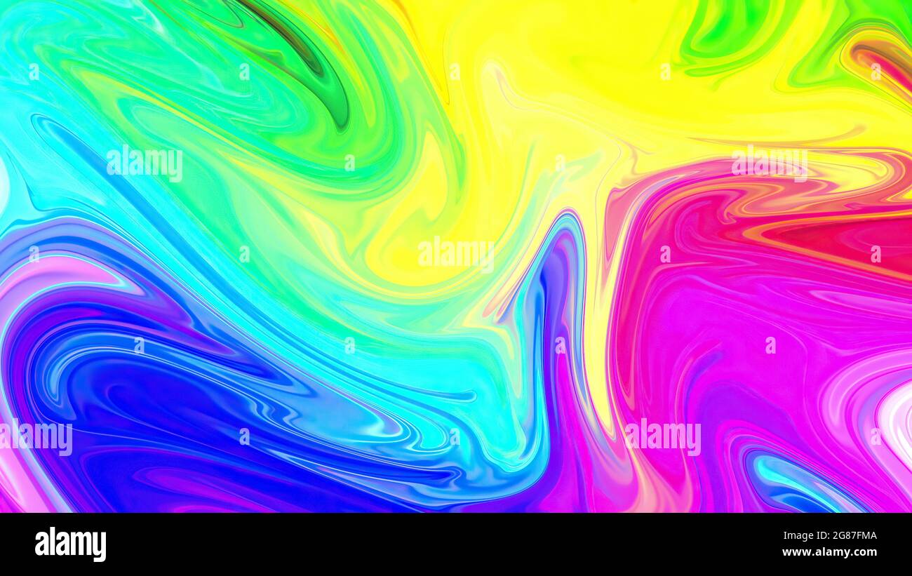 Colorful paint mix with gradient vivid colors Stock Photo - Alamy