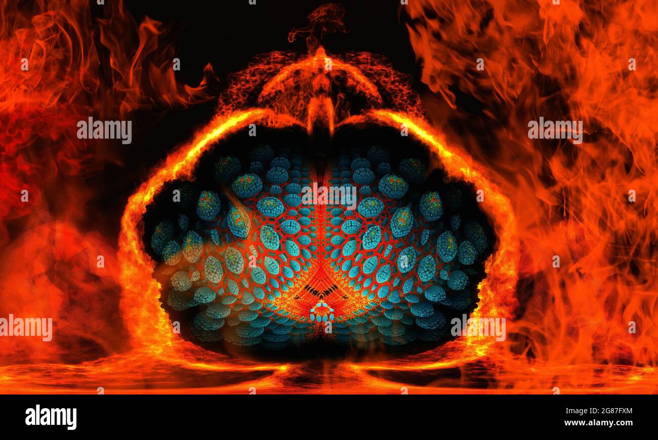 Lotus flower flame illustration hi-res stock photography and images - Alamy