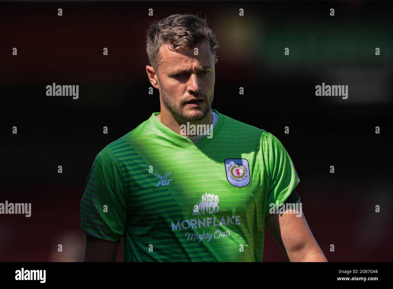Dave Richards #13 of Crewe Alexandra in action during the game Stock ...