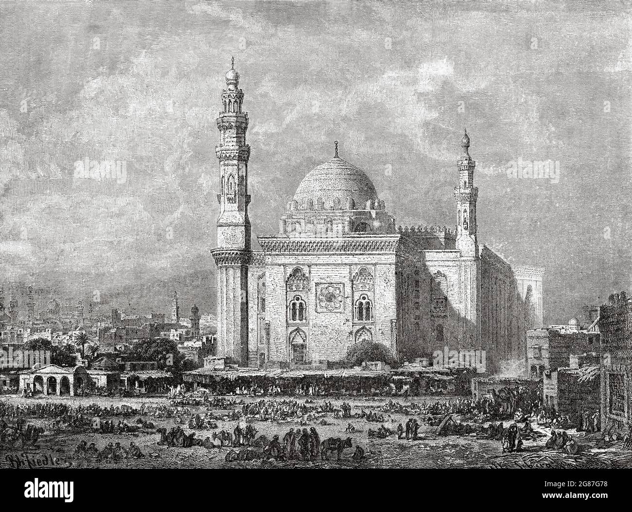 The Mosque-Madrasa of Sultan Hassan is a monumental mosque and madrasa ...