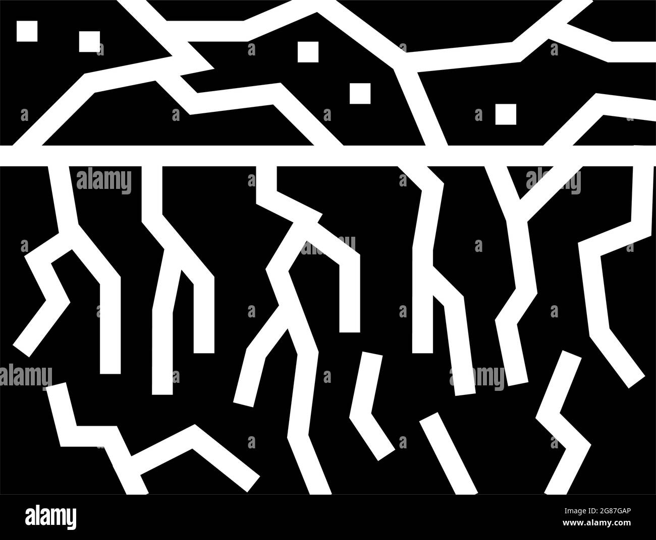 dry soil glyph icon vector illustration Stock Vector Image & Art - Alamy