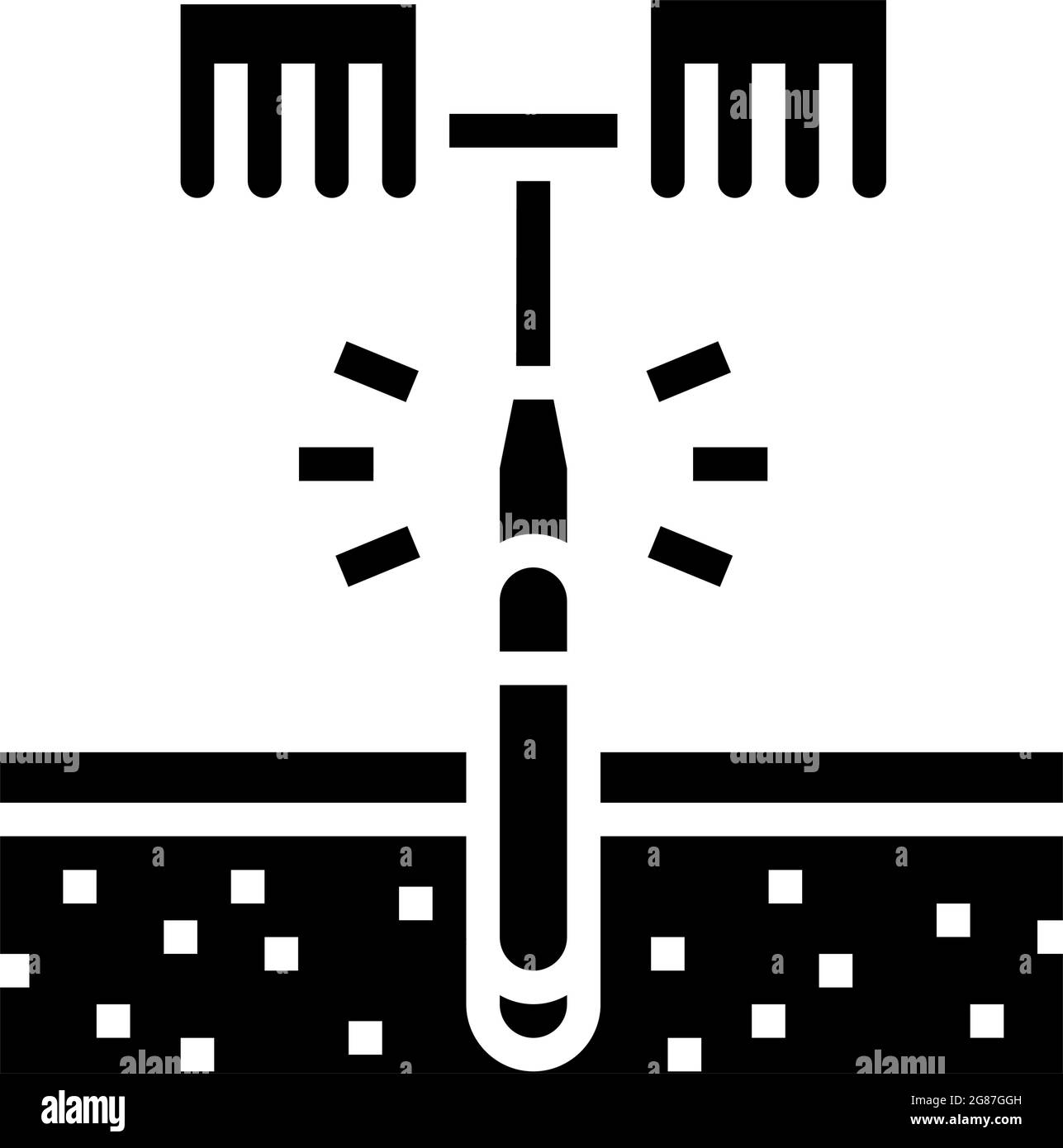 drilling tool for soil testing glyph icon vector illustration Stock ... drilling tool for soil testing glyph icon vector illustration Stock ...