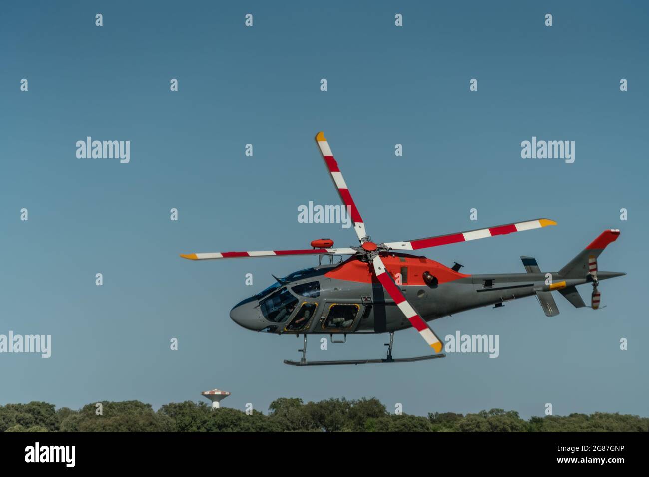 A helicopter for rescue and transportation operations, military ...