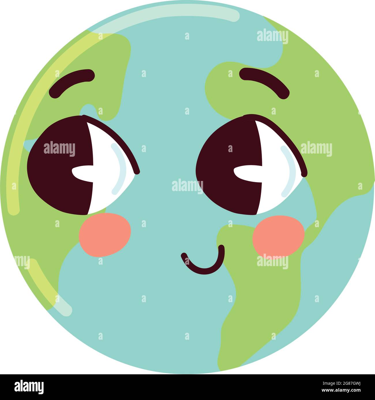 cute globe planet Stock Vector Image & Art - Alamy