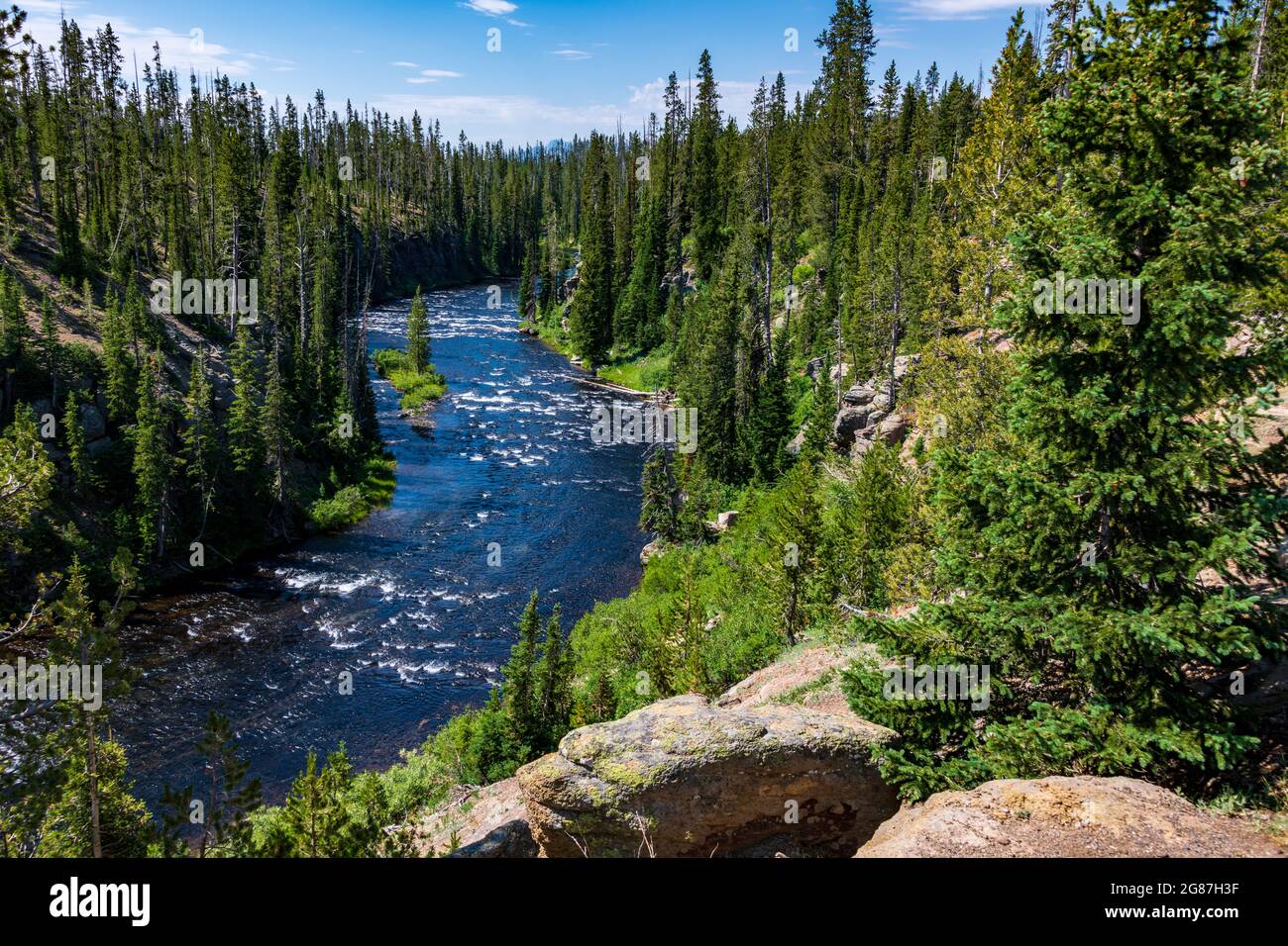 Yellowstone river from brink hi-res stock photography and images - Alamy