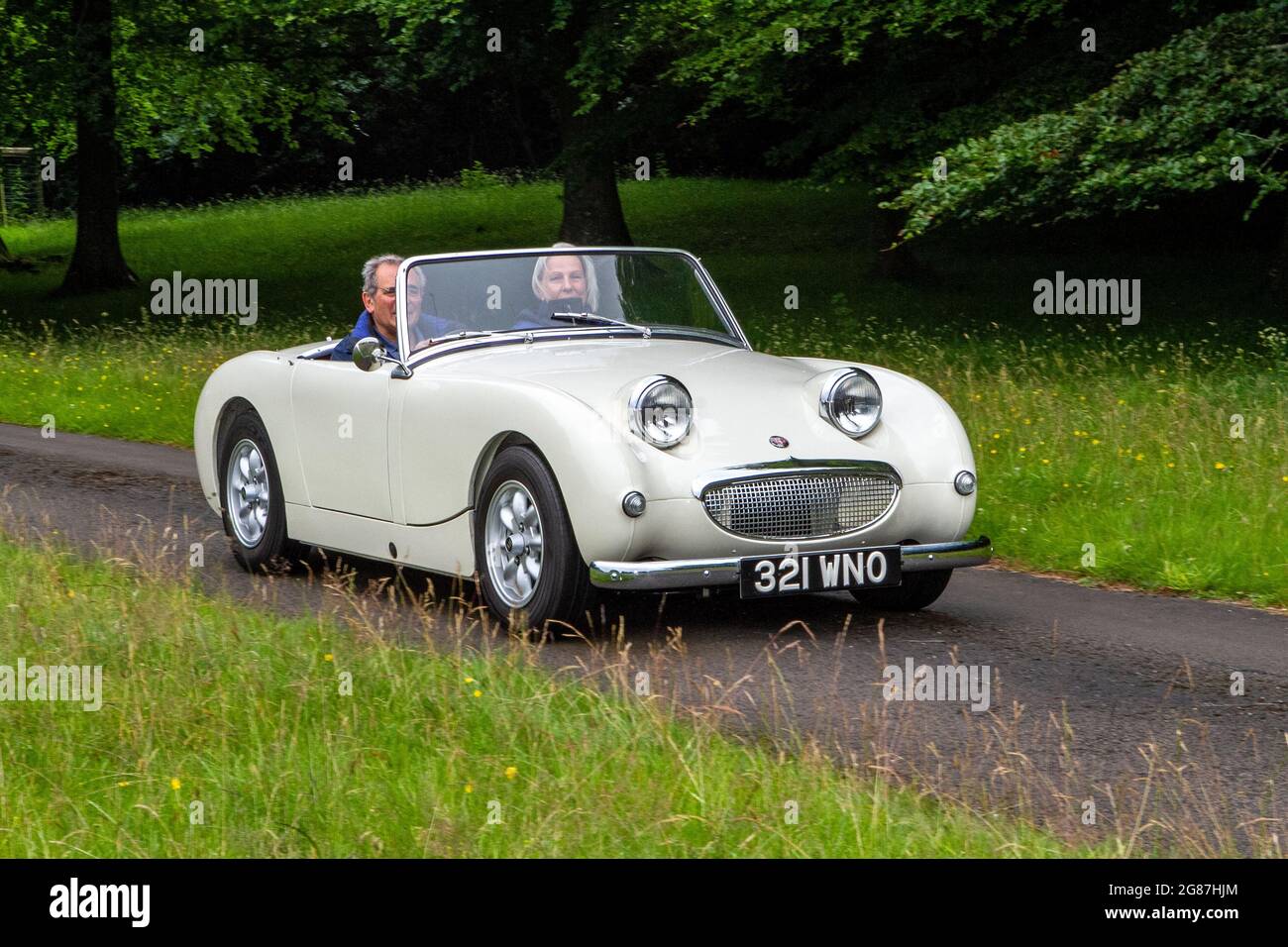 1961 60s white Austin Healey Sprite 1380cc petrol cabrio at ‘The Cars ...