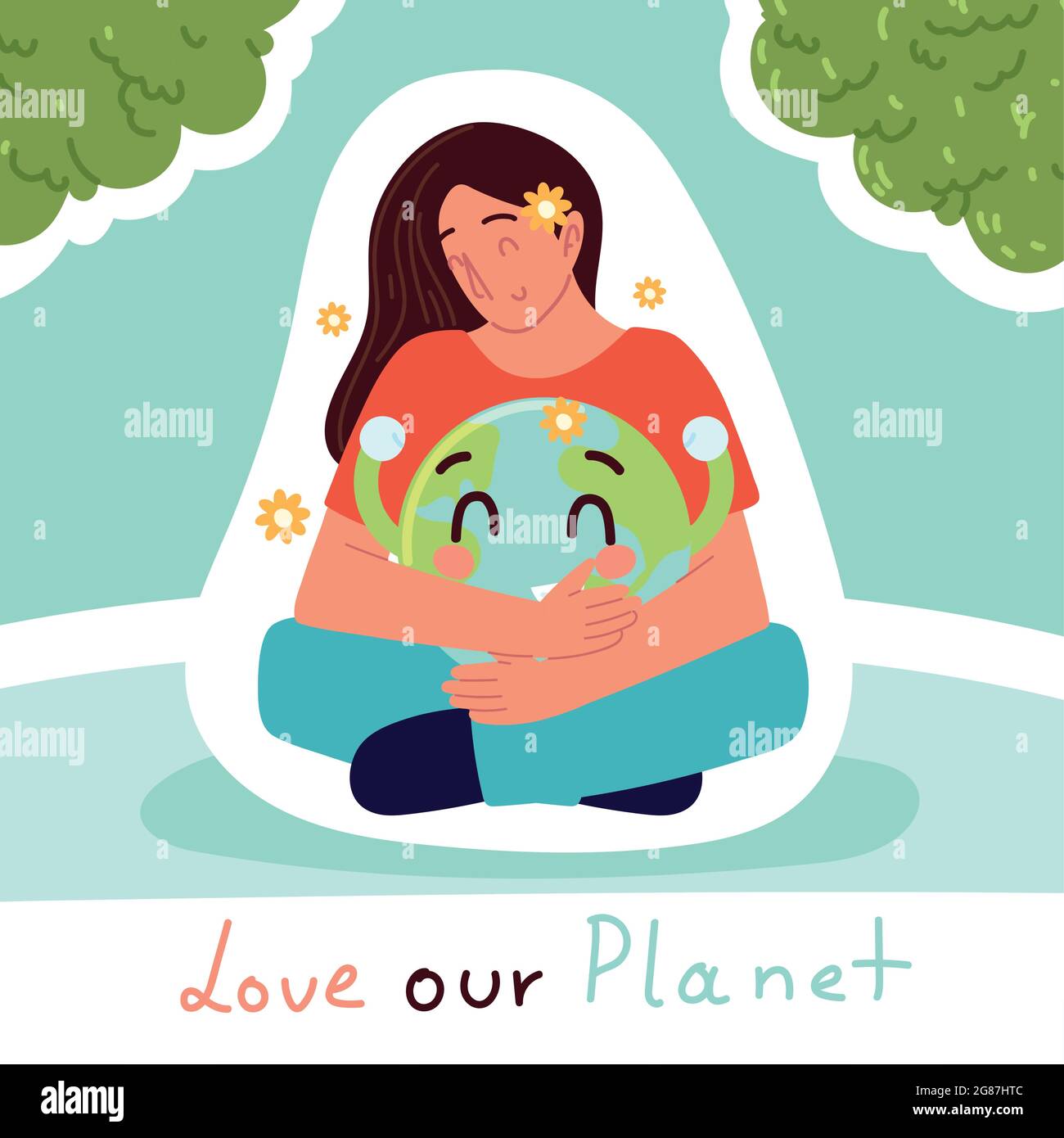 love our planet Stock Vector Image & Art - Alamy