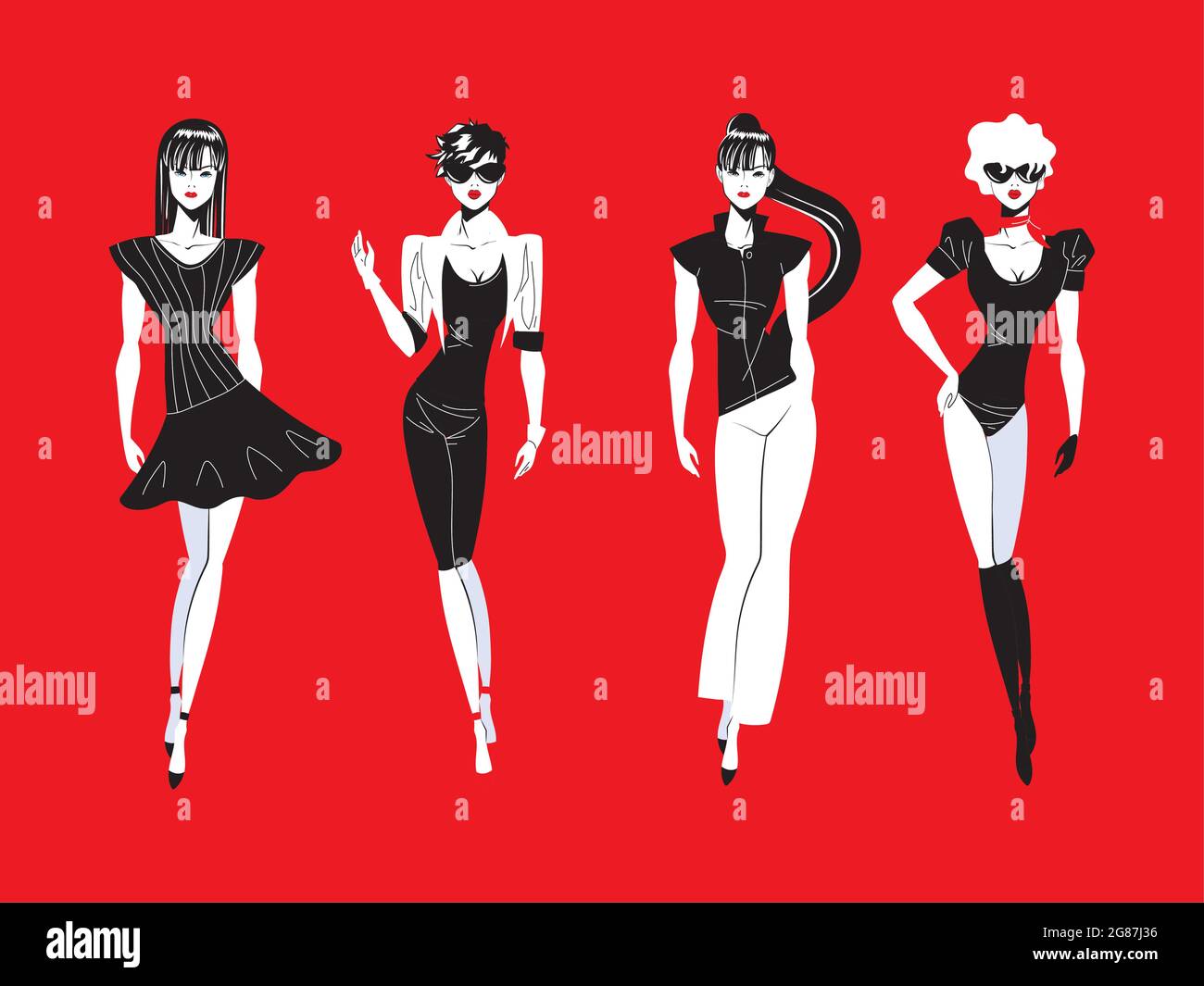 Studio models Stock Vector Images - Alamy