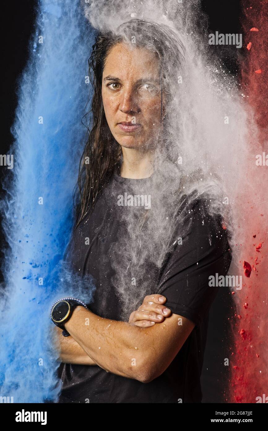 Charline Picon, catégorie RS :X portrait, studio Équipe de France de ...