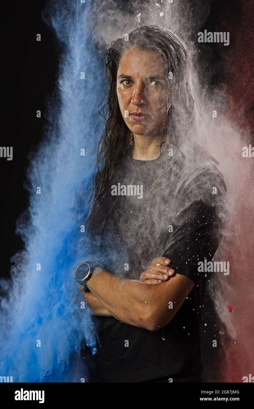 Charline Picon, catégorie RS :X portrait, studio Équipe de France de ...