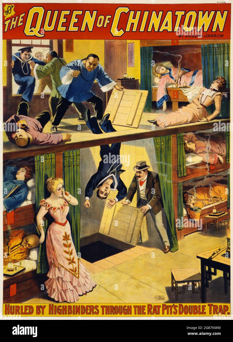 The Queen of Chinatown by Joseph Jarrow – Broadway poster 1899 ...