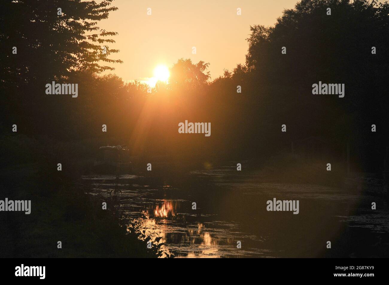 Summers evening walk Stock Photo - Alamy