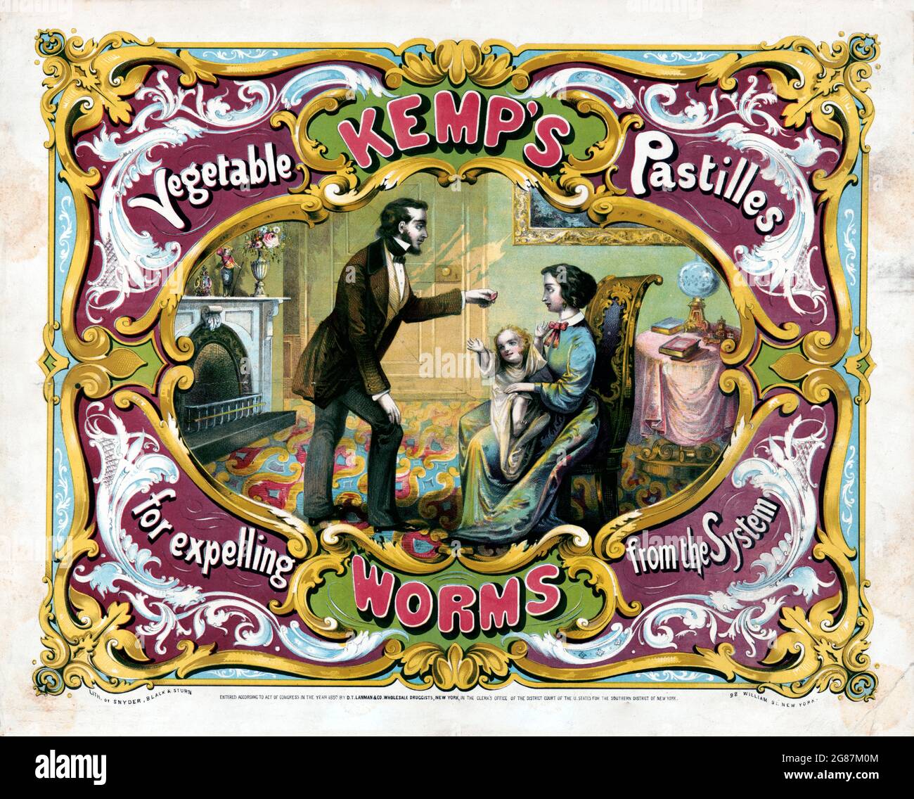 Vintage advertisement. Classic poster / ad. Kemp's vegetable pastilles ...