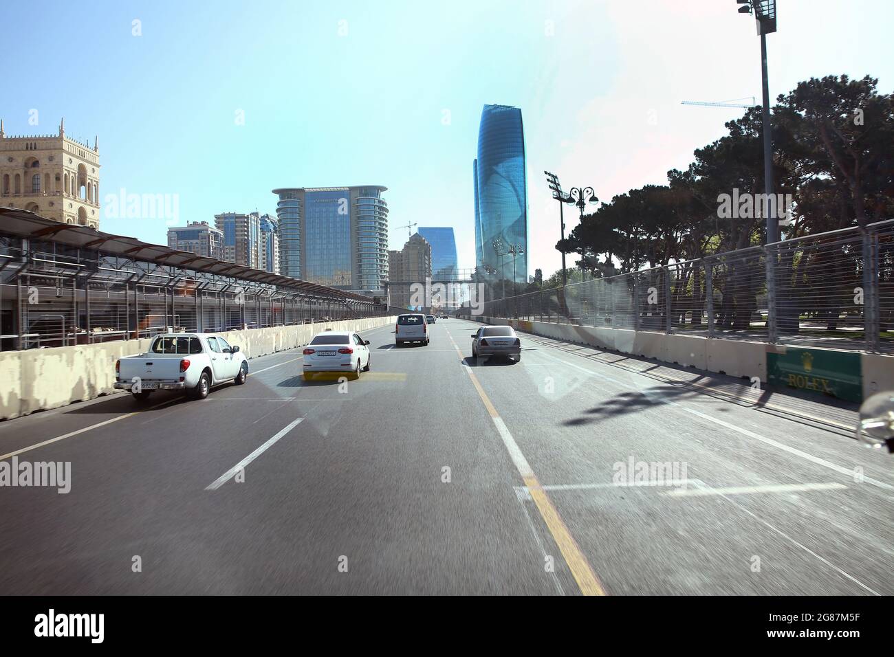 Baku city circuit view hi-res stock photography and images - Alamy