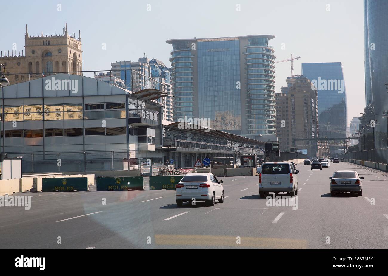 Baku city circuit view hi-res stock photography and images - Alamy