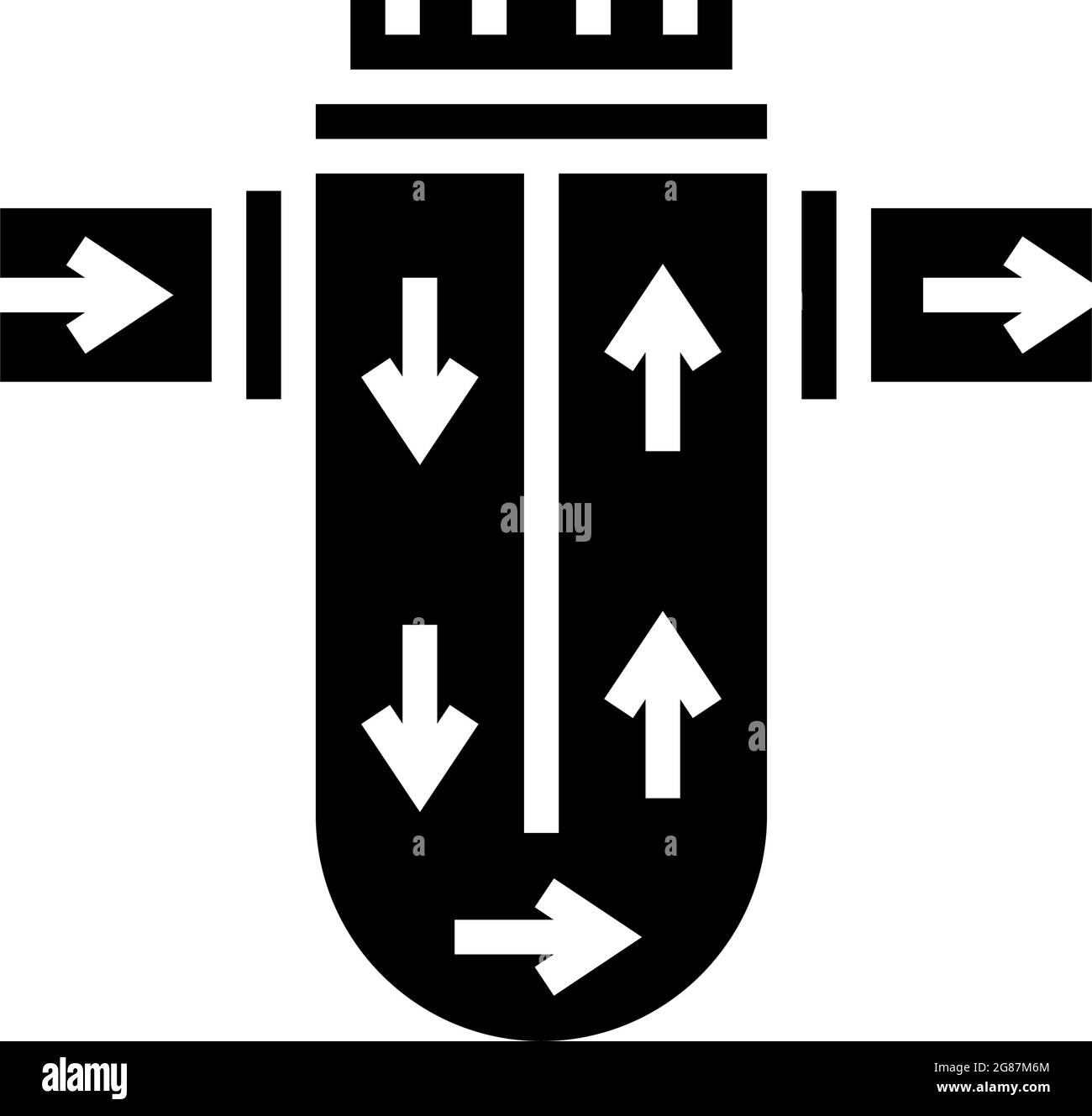 process of water filtration glyph icon vector illustration Stock Vector ...