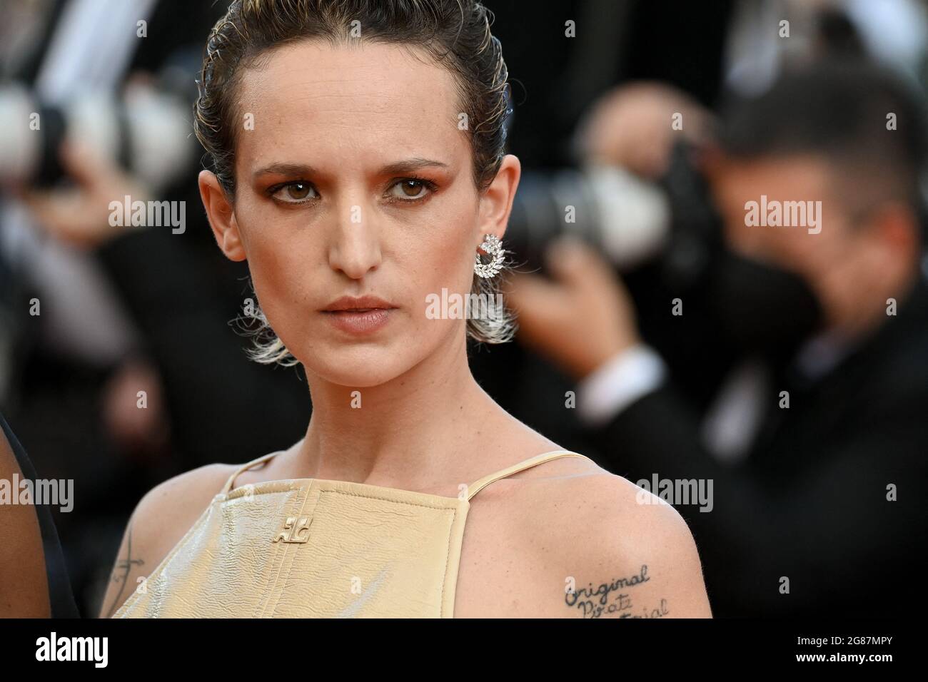 Agathe Rousselle attending the Closing Ceremony of the 74th Cannes Film ...