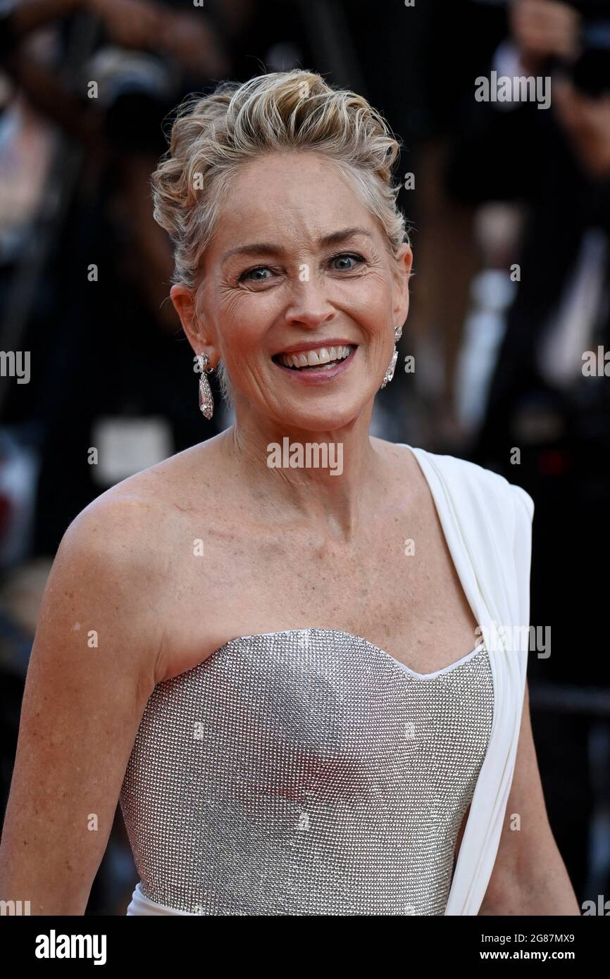 Sharon Stone attending the Closing Ceremony of the 74th Cannes Film ...