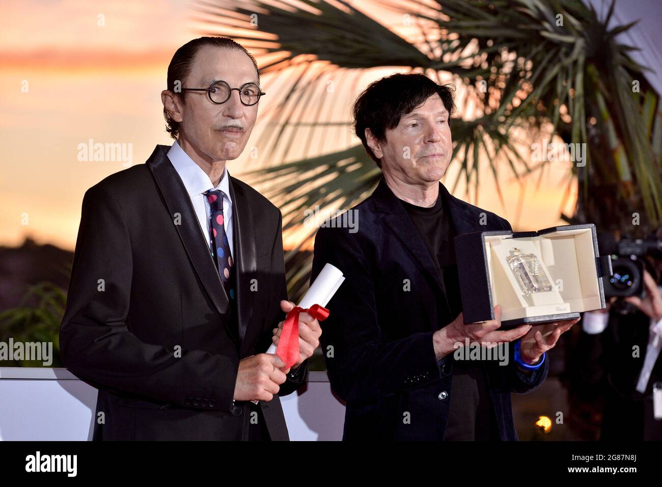 Ron Mael, Russell Mael attending the Winners Photocall during the 74th ...