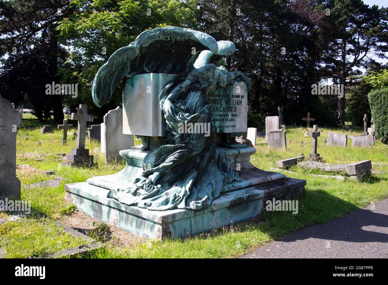 The Lancaster memorial East Sheen Cemetery, Richmond, United Kingdom ...