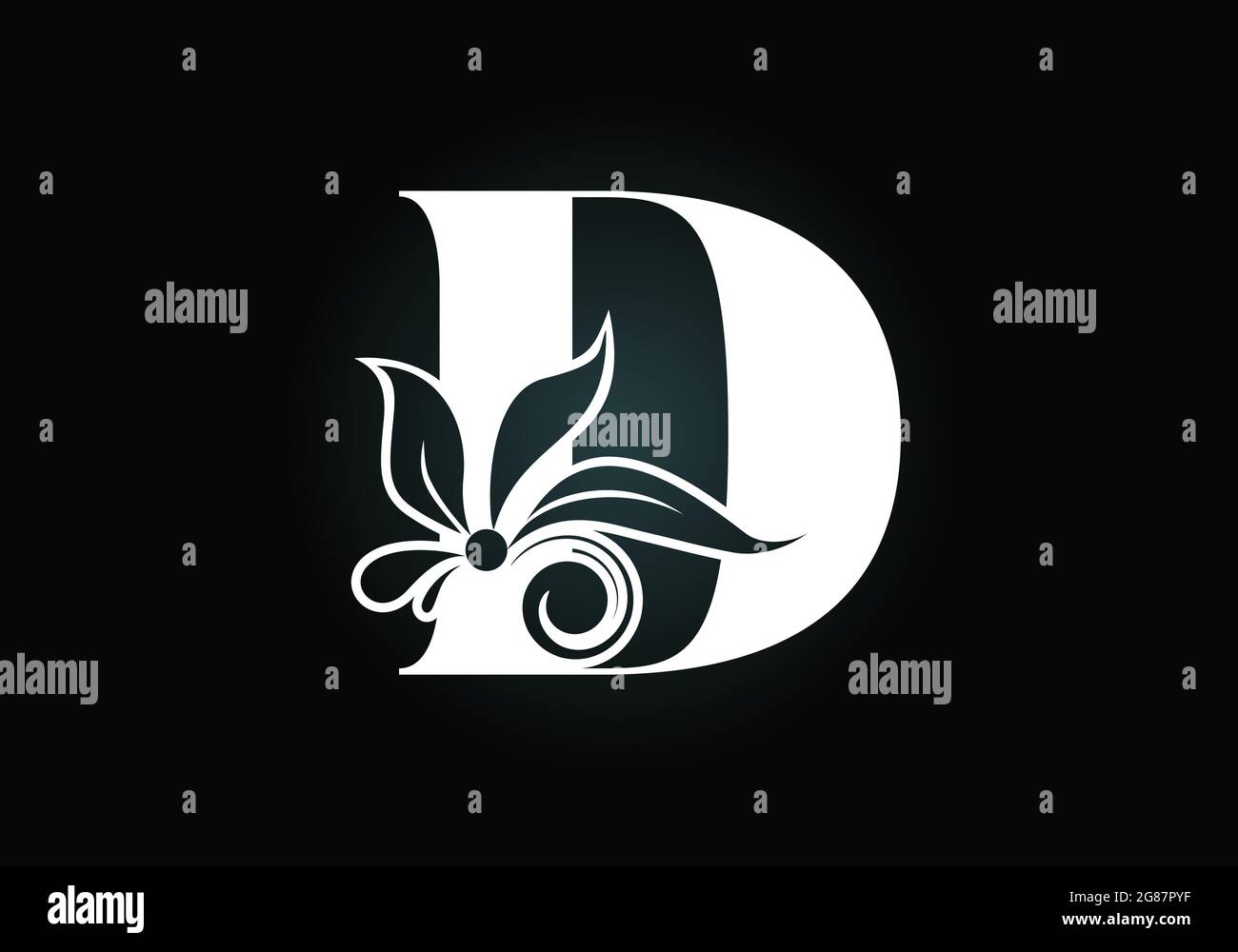 D Letter Design Wallpaper