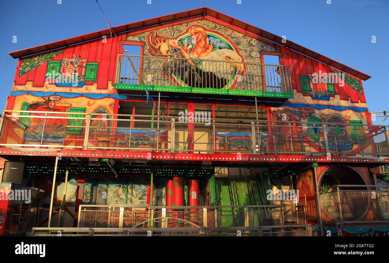 Fun House, Amusement park, Hunstanton, Norfolk, England Stock Photo - Alamy
