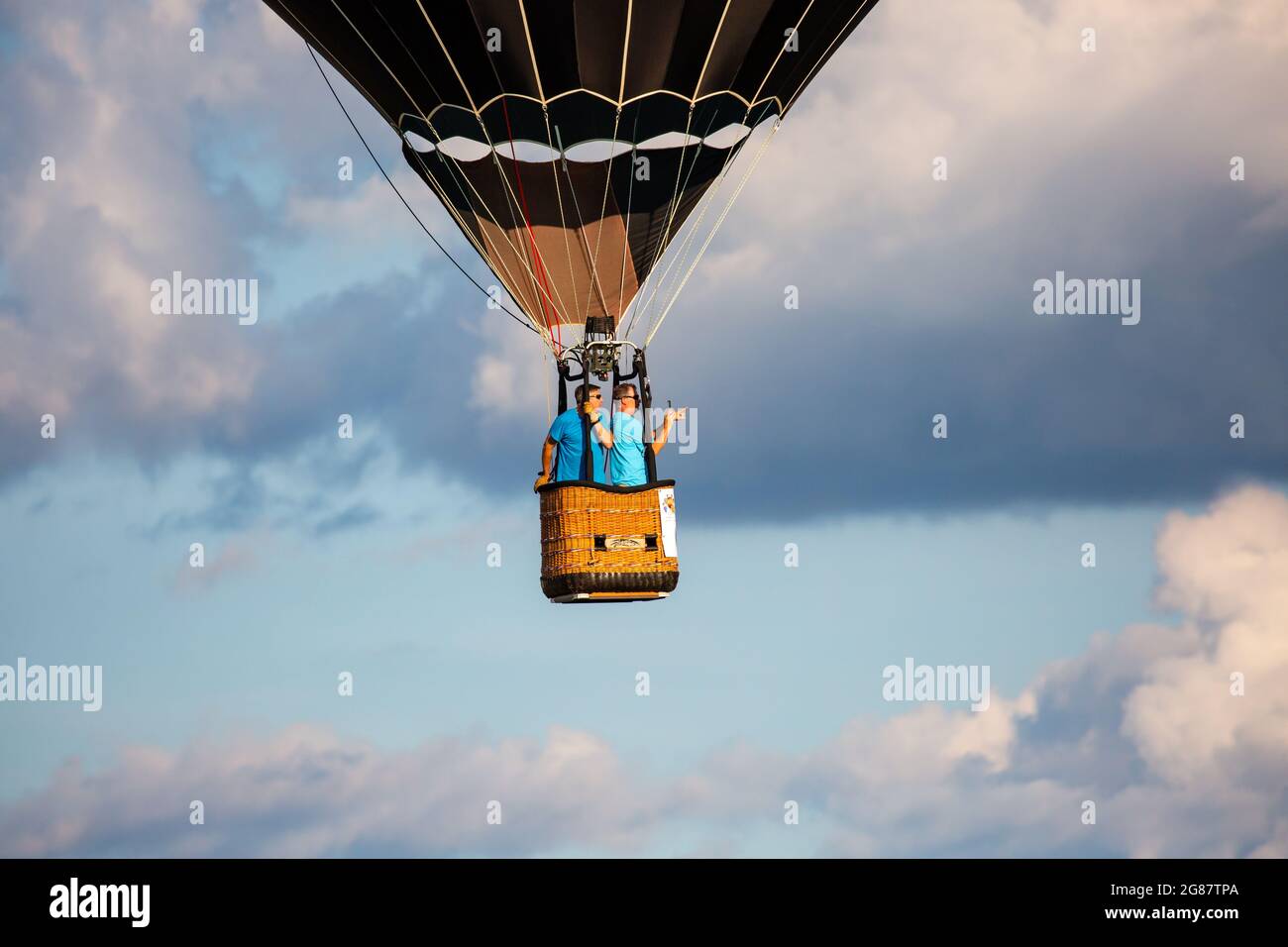 Marathon City, Wisconsin, USA, July 9, 2021, Taste N Glow Balloon Fest ...