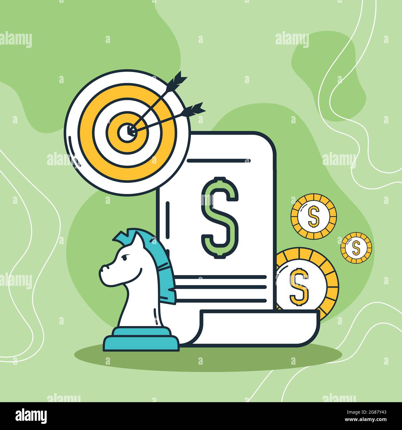target and money, symbol business aims Stock Vector Image & Art - Alamy
