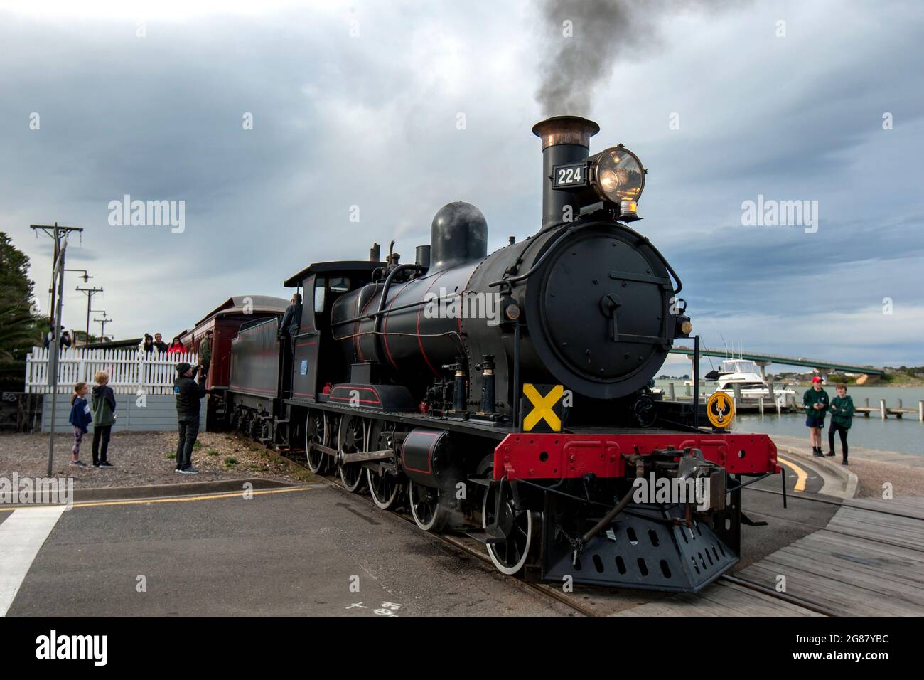 The Cockle Train driven by RX 224, a 1915 built steam locomotive ...