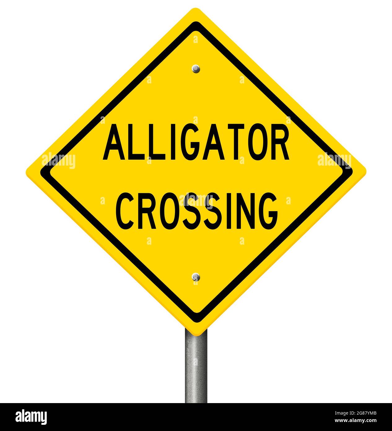 Crocodile crossing sign hi-res stock photography and images - Alamy