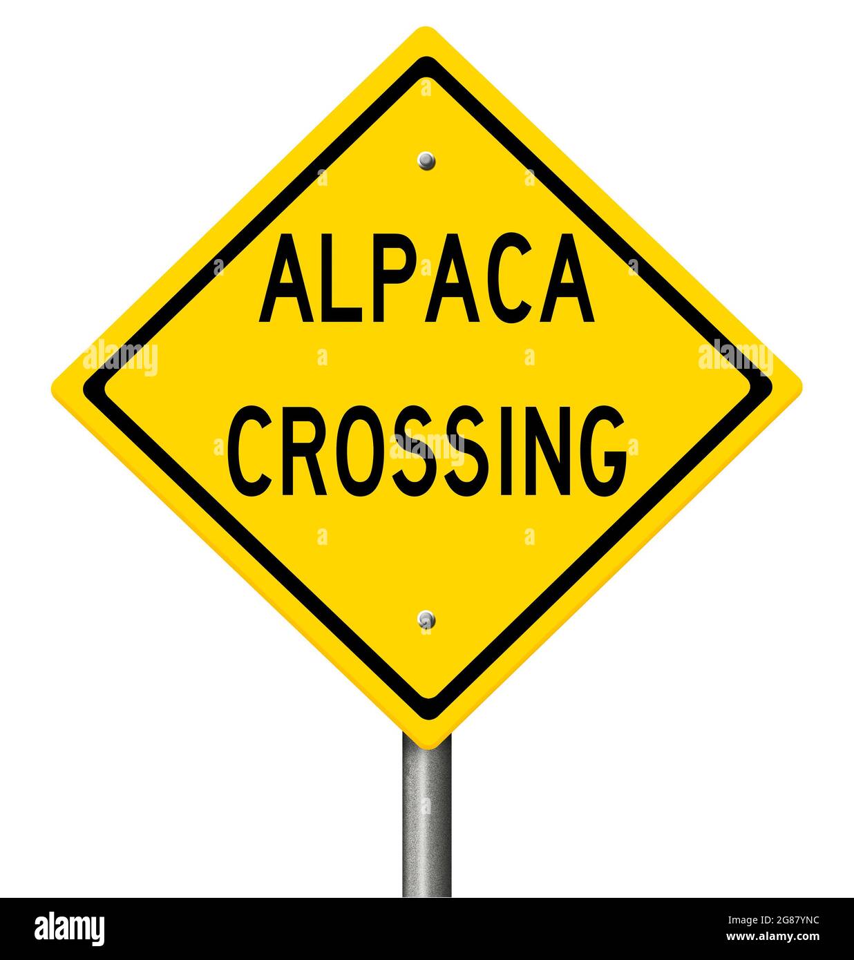 Alpaca warning sign hi-res stock photography and images - Alamy