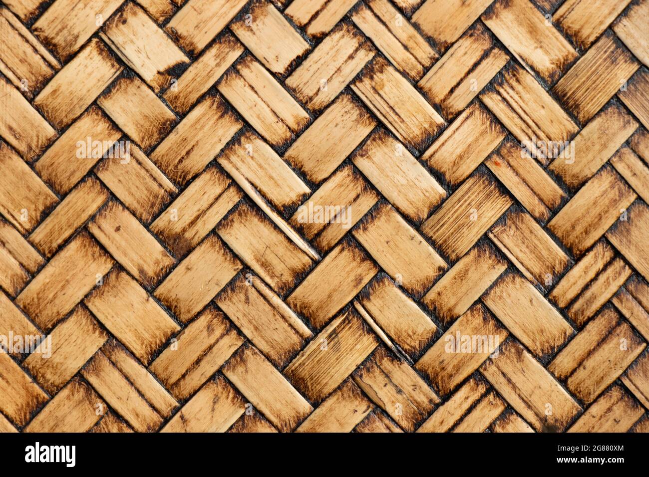 Closed up of wood weave textured background Stock Photo - Alamy