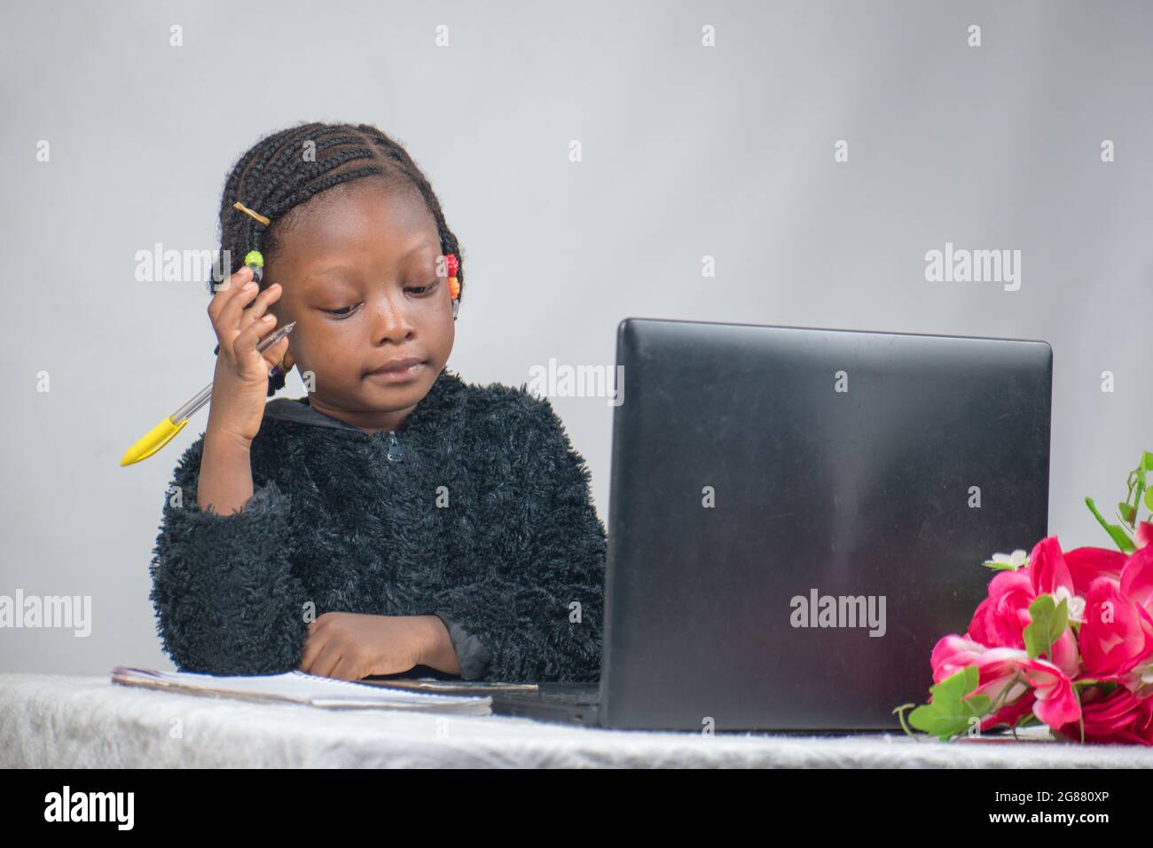 Child studying hi-res stock photography and images - Alamy